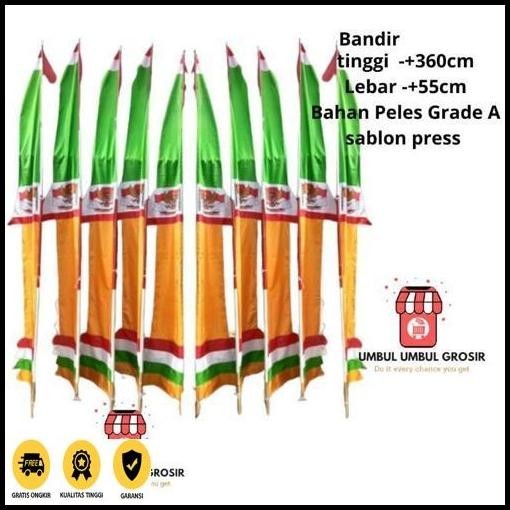 Jual Tarbaru Umbul Umbul Jumbo Bandir Bendera Merah Putih Panjang Bendera Indonesia Bendera ...