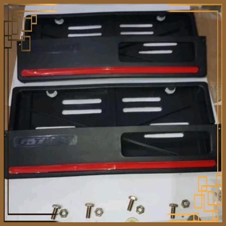 Jual [FHK] DUDUKAN TEMPAT PLAT UNIVERSAL MOTOR HARGA SEPASANG SET BAUT ...