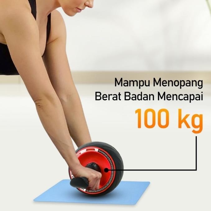 Jual Alat Fitness Roller Abs Abdominal Wheel Exercise S002 | Shopee ...