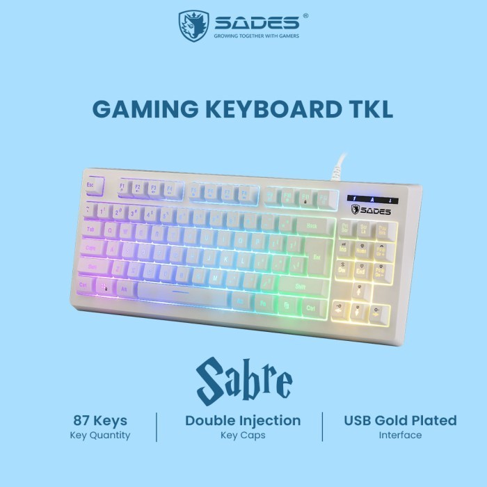 Jual Sades Sabre Tkl Rgb Gaming Keyboard | Shopee Indonesia