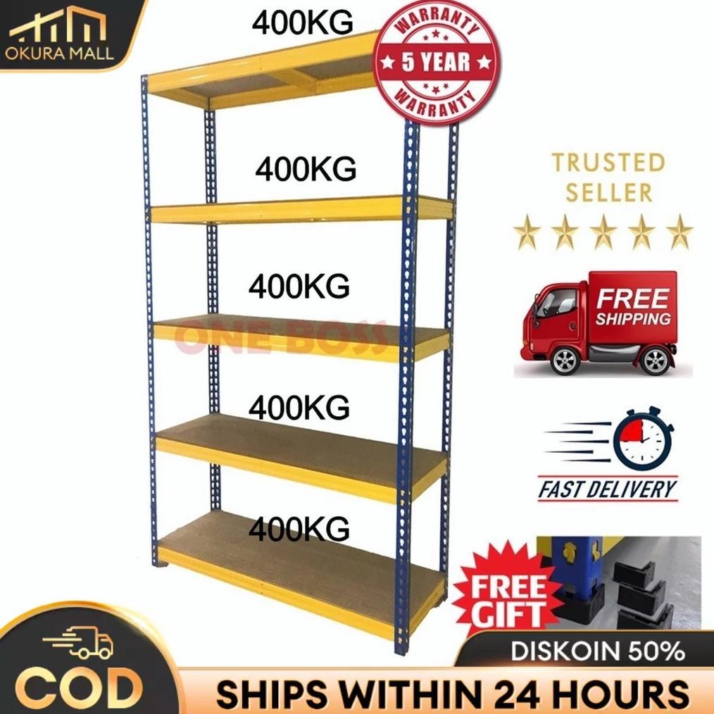 Jual [Berat 800kg]Rak besi siku lubang rak susun serbaguna/rak gudang ...