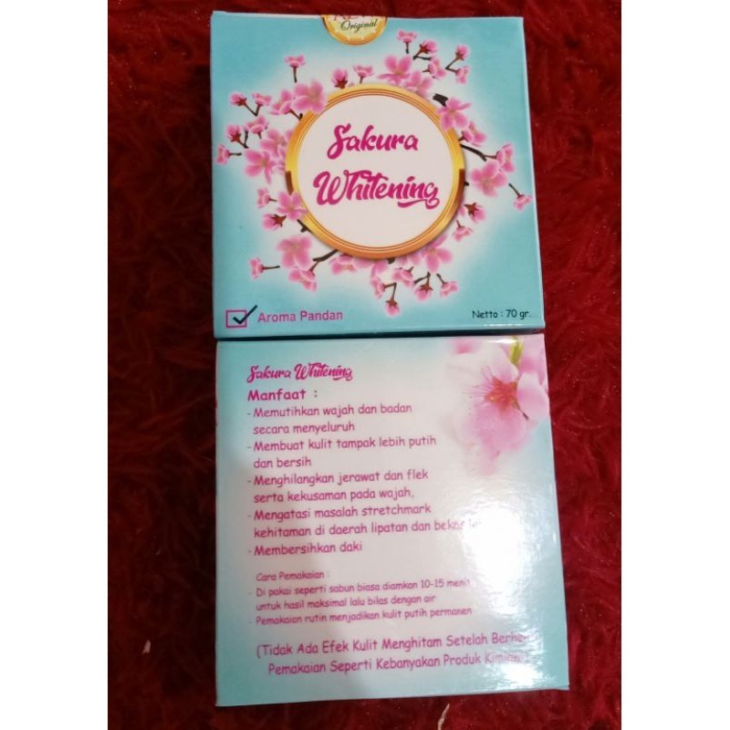 Jual Sakura Whitening 70gr (Sabun Pemutih Badan) | Shopee Indonesia
