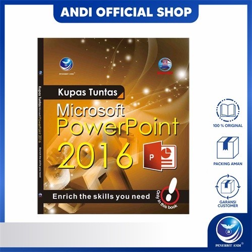 Jual Penerbit Andi - Kupas Tuntas Microsoft PowerPoint 2016 | Shopee Indonesia