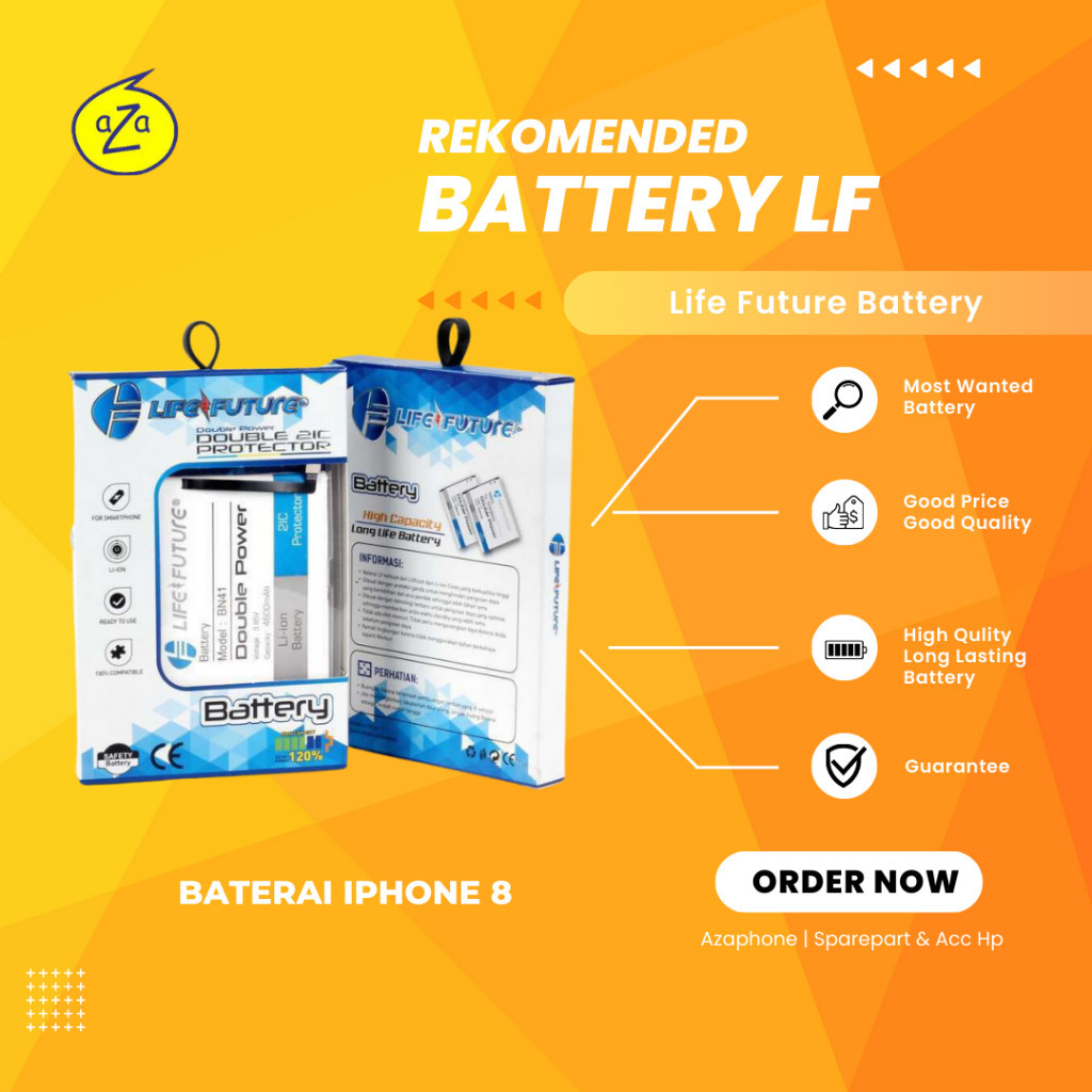 Jual Baterai Iphone 8 Life Future LF | Shopee Indonesia