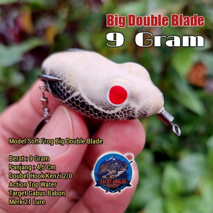 Jual Soft Frog Big Double Blade 21 Lure 9 Gram | Shopee Indonesia