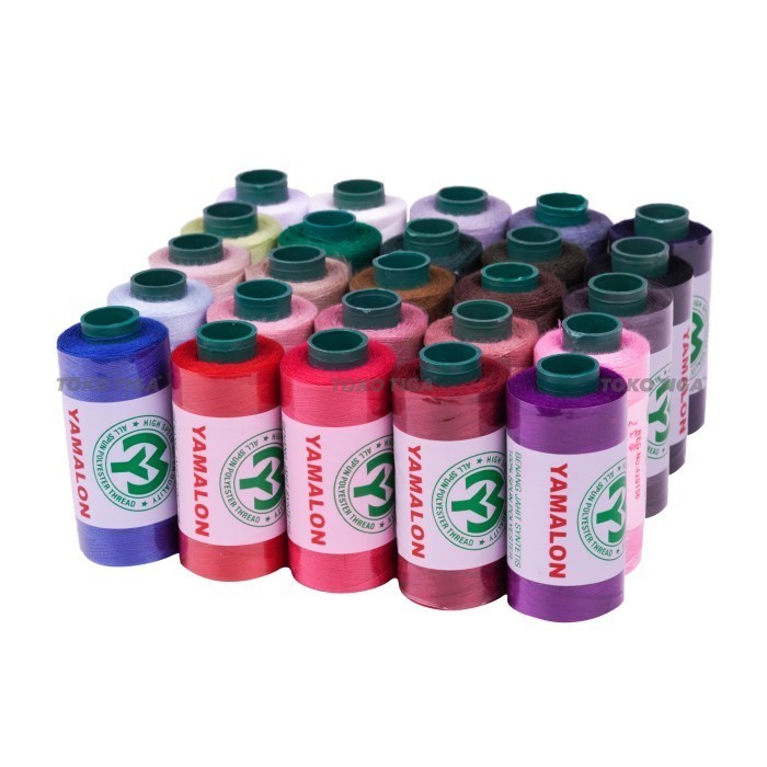 Jual Benang Jahit Polyester 500 Yard 450 Meter 40/2 Merek YAMALON - Set ...