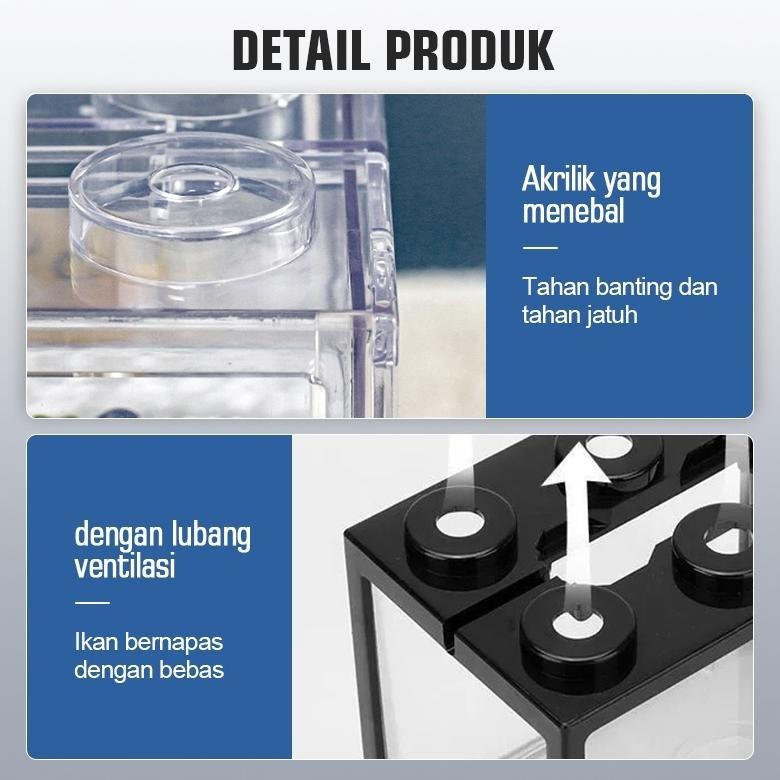 Jual Super Murah Aquarium Mini Cupang 12X8Cm Akrilik Akuarium Block ...