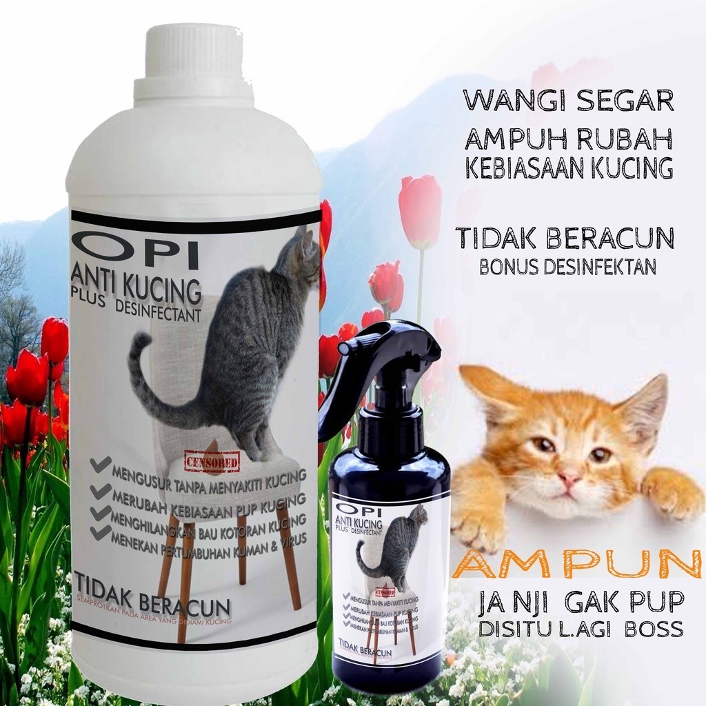 Jual Cairan ajaib pengusir atau merubah kebiasaan pup kucing spray ...