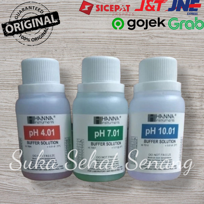 Jual Cairan Buffer Solution Ph Hanna Ph 4 - Ph 7 - Ph 10 Kemasan 100 Ml Terbaru! | Shopee Indonesia