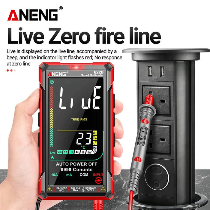 Jual Aneng 622B 9999 Count Smart Professional Multimeter Ac Dc Voltage ...