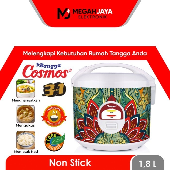 Jual Produk [READY] Promo COSMOS RICE COOKER / MAGIC COM CRJ 3301 / CRJ ...