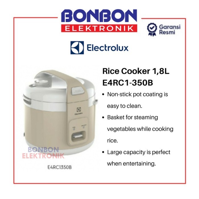 Jual Produk [READY] Promo Electrolux Rice Cooker E4RC1-350B / E4RC1350B ...