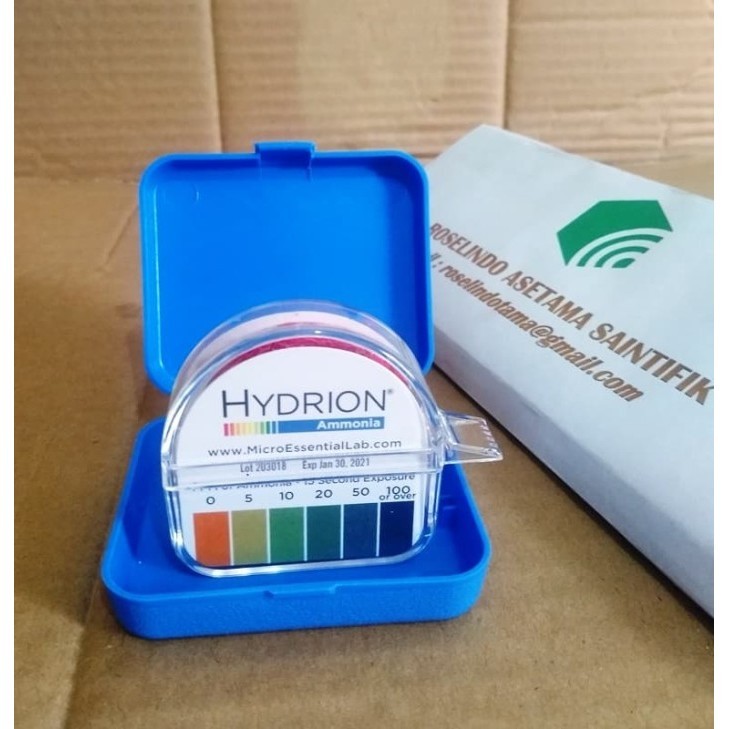 Jual Hydrion Am-40, Ammonia Test Paper, Range : 0-100 Ppm | Shopee ...