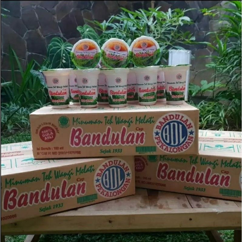 Jual Teh Bandulan Teh Melati 160 ml / Teh Hijau isi 24 gelas 180ml ...