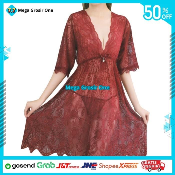 Jual LINGERIE DAN GSTRING SEXY BAJU TIDUR RENDA TRANSPARAN G-STRING LD TERMURAH | Shopee Indonesia