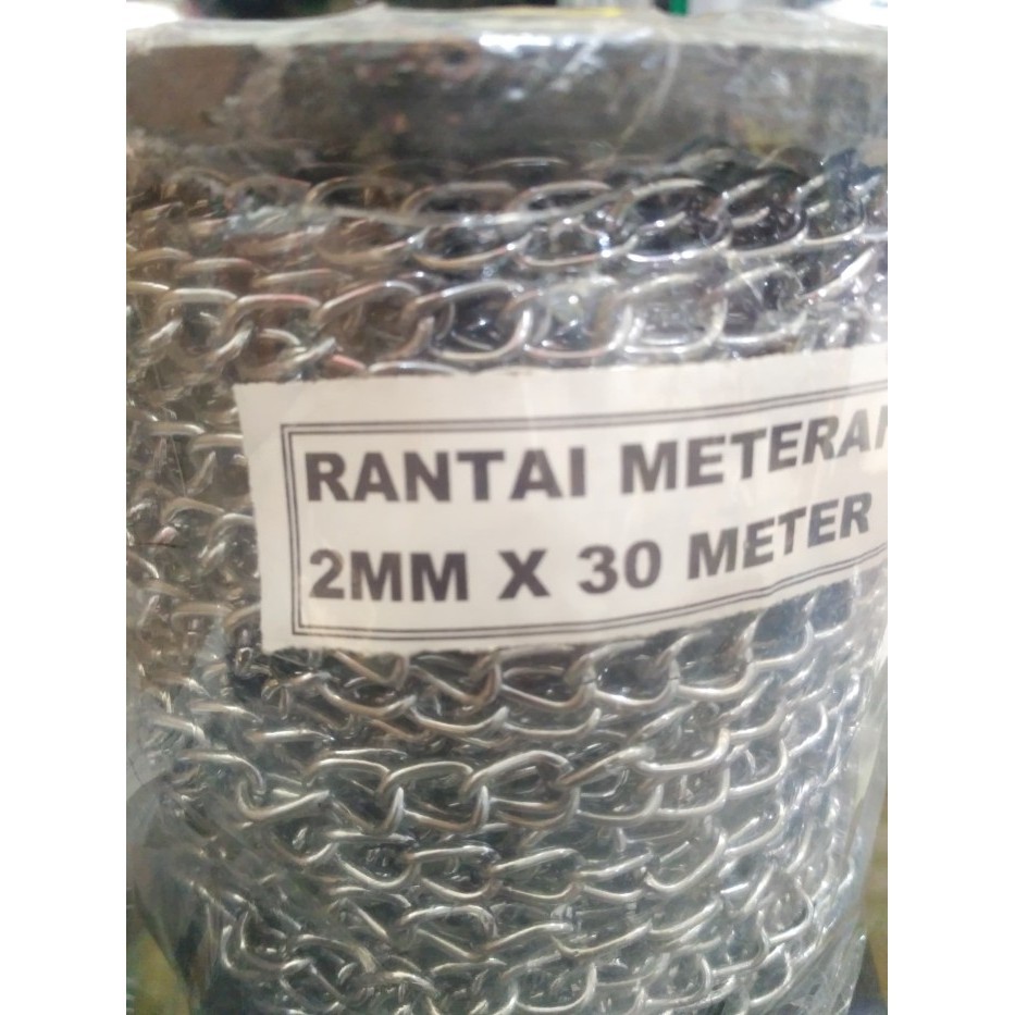 Jual rantai besi 2 mm jual per 5 meter rante anjing ni kecil pagar ...