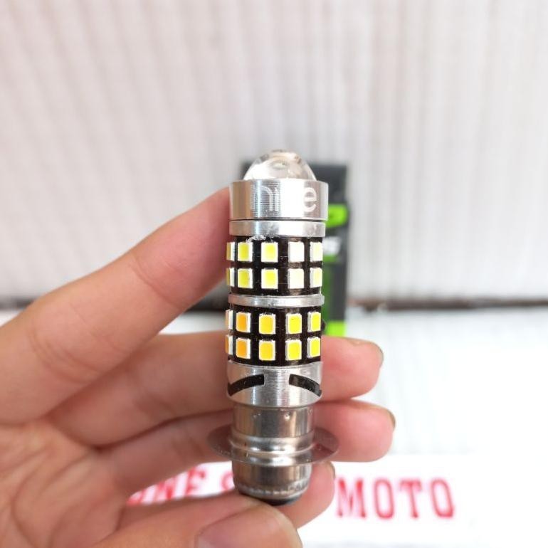 Jual PROMO Lampu depan LASER LED LS2 LS3 LUMINOS LED 2 in 1 dua warna H6 PNP Putih kuning ...