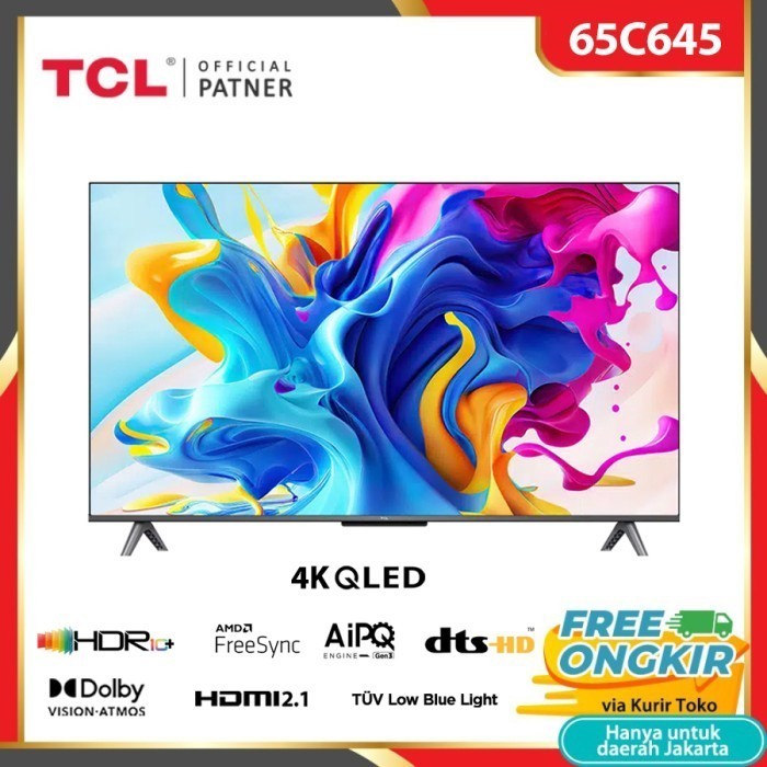 Jual TCL 65C645 QLED 4K UHD Smart Google TV w/ Dolby Vision & Atmos 65 Inch | Shopee Indonesia