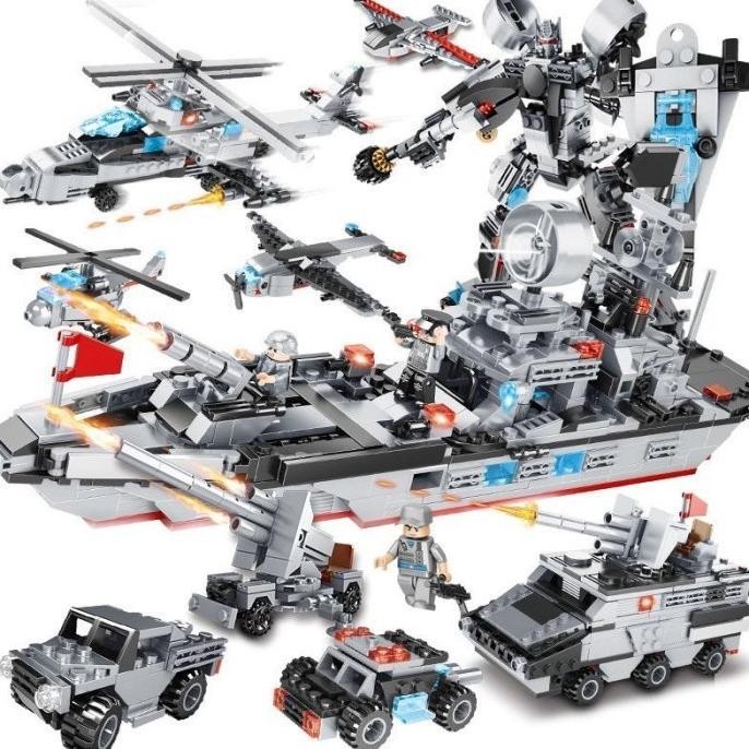 Jual V5G Mainan Lego Brick Kapal Perang Set 19 In 1 Mainan Edukasi Anak ...