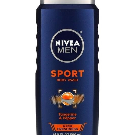 Jual Nivea Men Sport Body Wash, Tangerine & Pepper, 500 Ml | Shopee ...