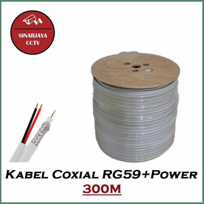 Jual Kabel Cctv Coxial +Power Rg59 1Roll 300M | Shopee Indonesia