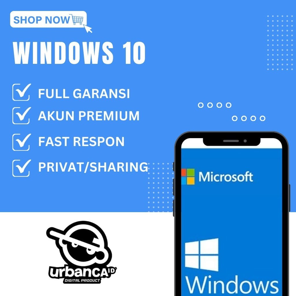 Jual Windows 10 Pro Premium 1 Tahun Murah Bergaransi (Toko Buka 24 Jam ...