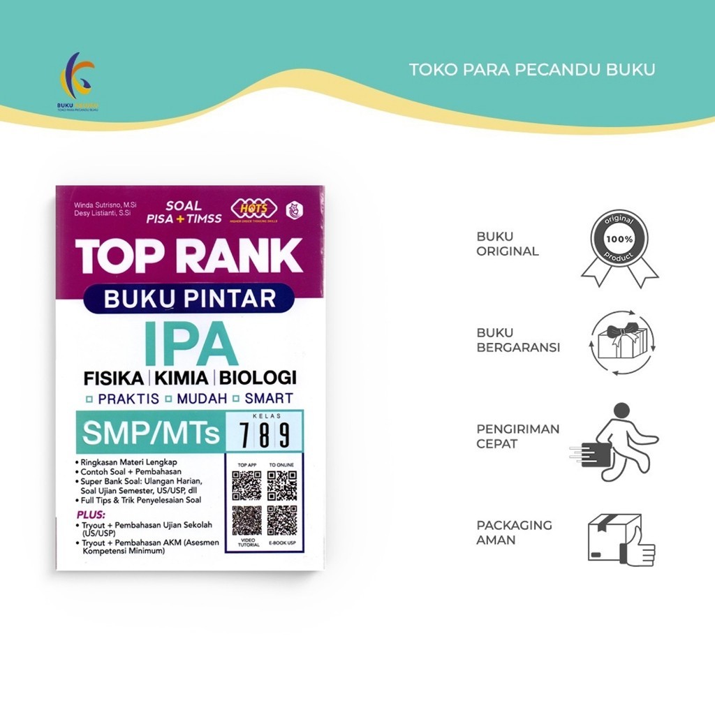 Jual Buku Pendidikan - FiloTop Rank Buku Pintar IPA SMP/Mts - WINDA ...