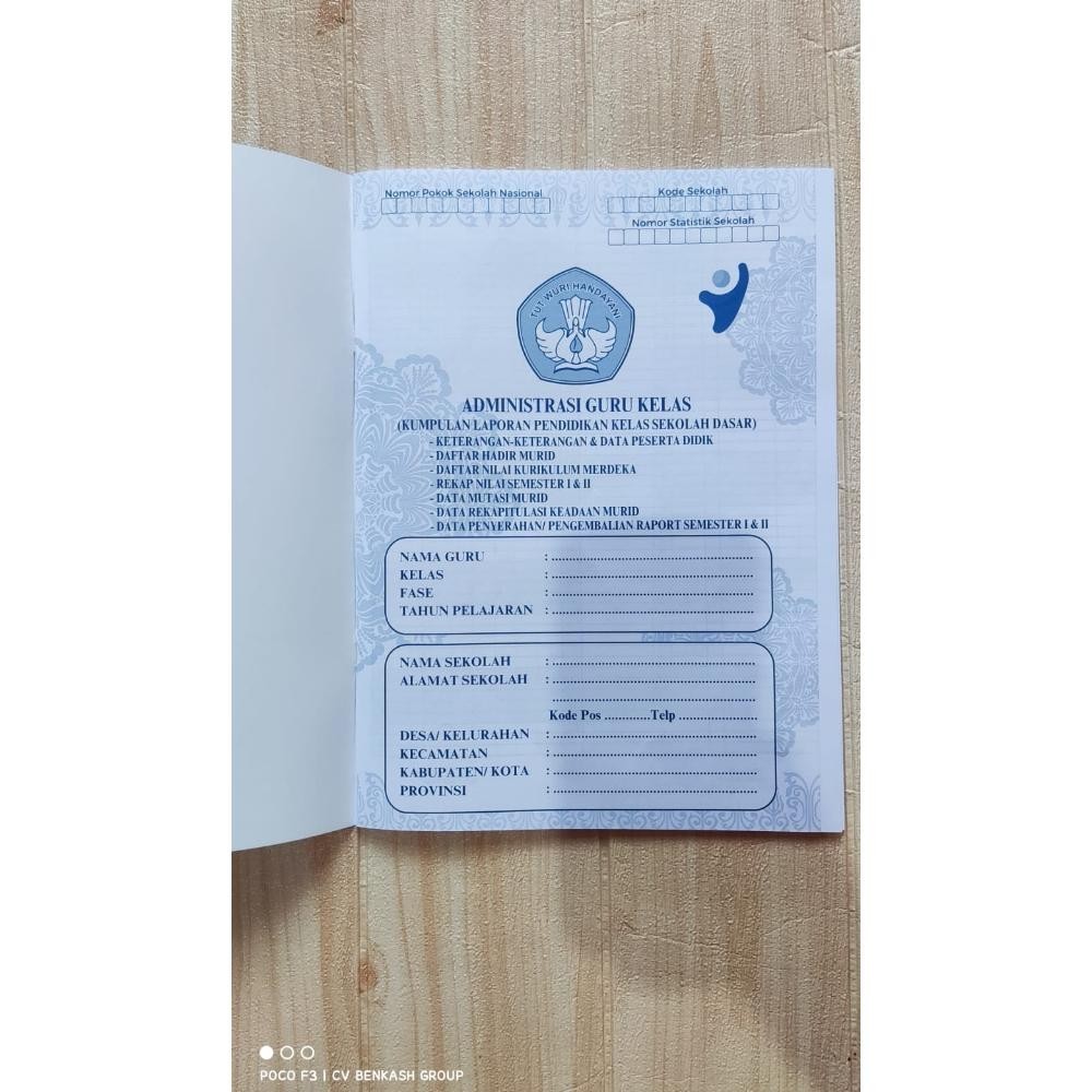 Jual Cr Buku Daftar Kelas Dan Daftar Nilai Kurikulum Merdeka Sd