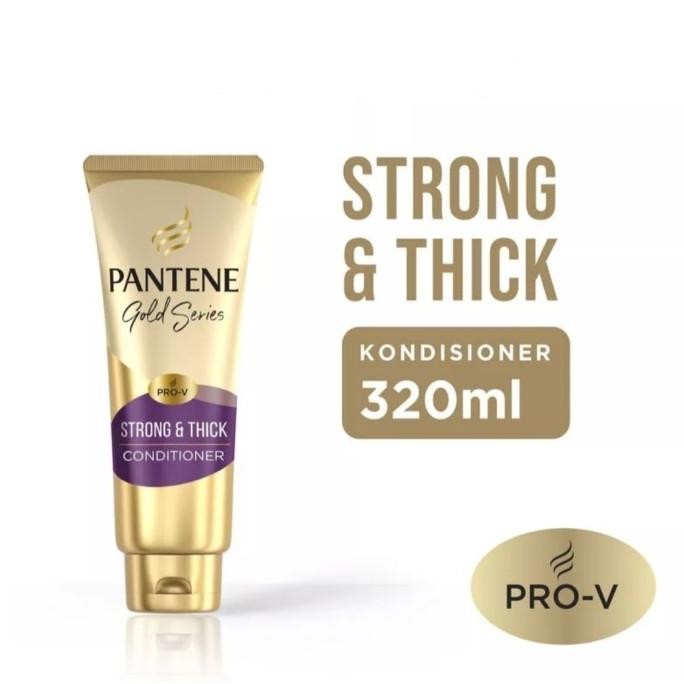 Jual PANTENE Conditioner Strong & Thick Pro-V Gold 320ml | Shopee Indonesia