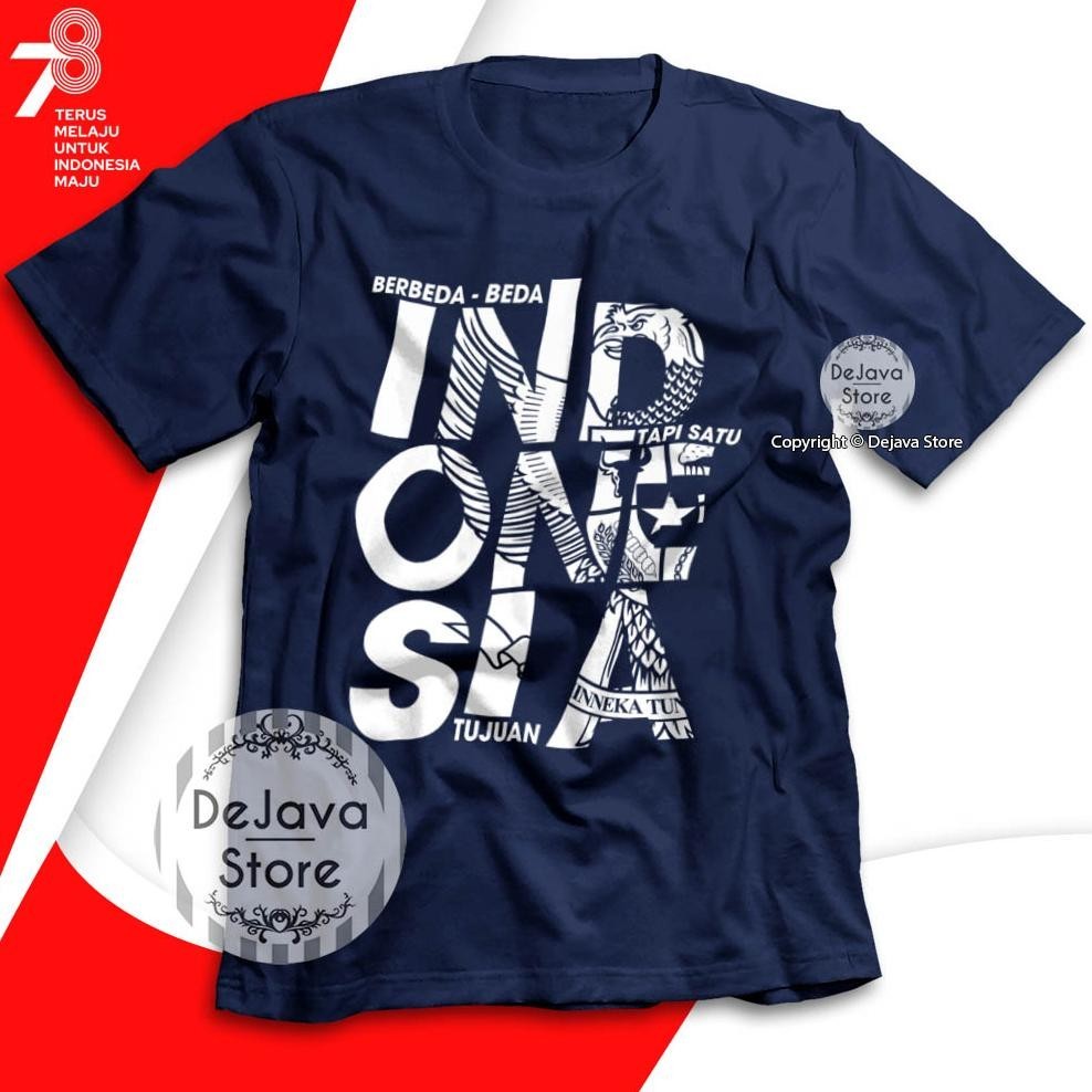 Jual edf-62 Kaos HUT RI 78 Kemerdekaan Indonesia Berbeda Beda Satu Tujuan Baju Seragam Panitia ...