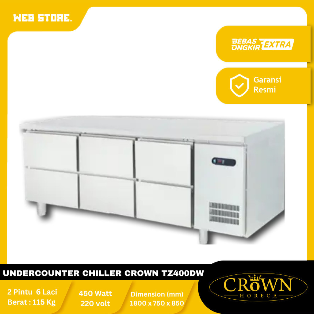 Jual Under Counter Chiller Meja Stainless Lemari Pembeku / Pendingin 2 ...