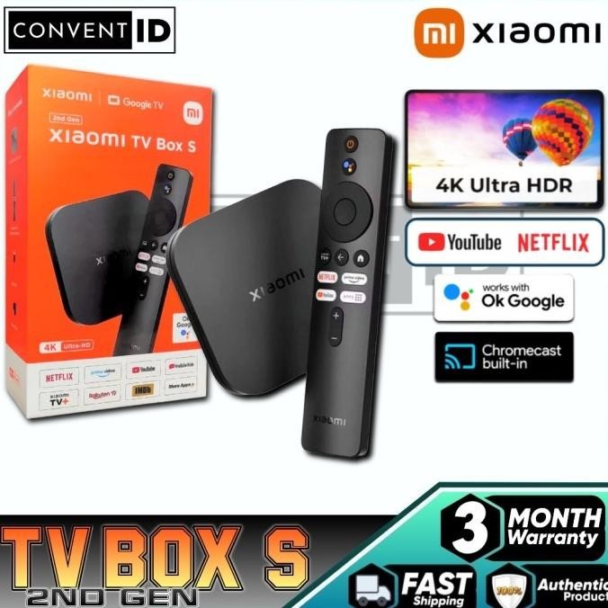 Jual MI TV BOX S 2ND GEN 4K ULTRA HD 2160P HDR10+ SMART ANDROID TV ...