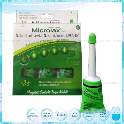 Jual MICROLAX GEL ISI 3 X 5 ML MENGATASI SEMBELIT DAN SUSAH BAB DIJAMIN ...