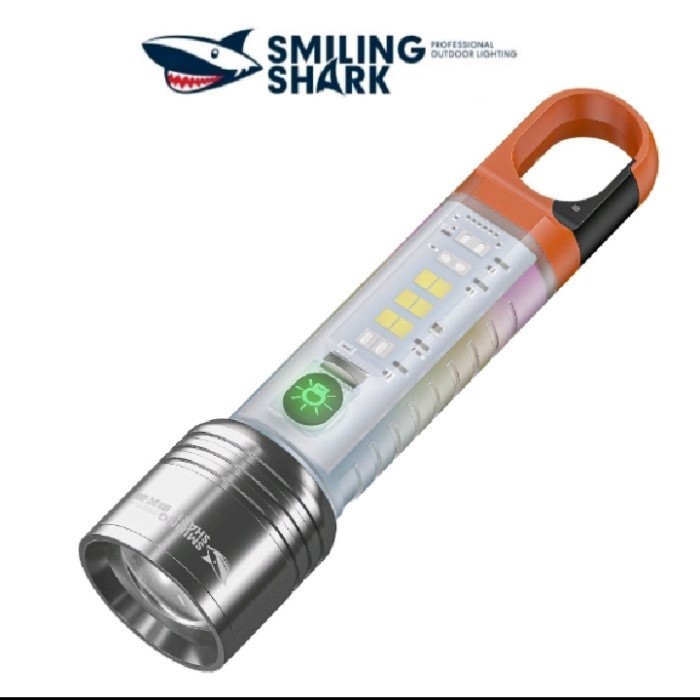 Jual SENTER LED SMILING SHARK SD-0718A X-202 M60 - 6 MODE CAHAYA ...