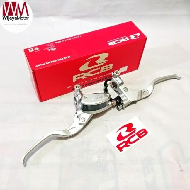 Jual Master Rem Rcb Universal E2 Kanan Oval + Handle E2 Kiri Silver ...