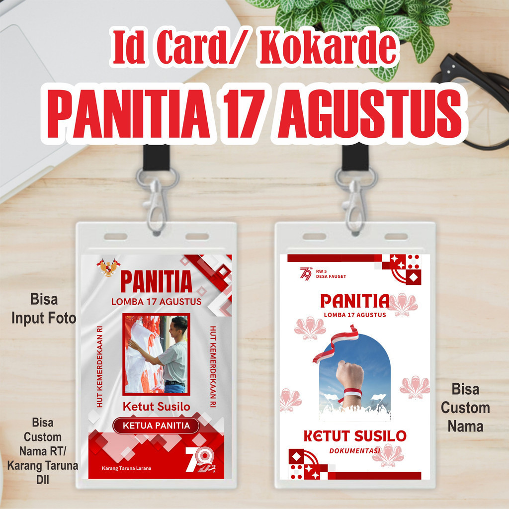Jual Kokarde Panitia dan Peserta Lomba 17 Agustus Tanda Pengenal ...