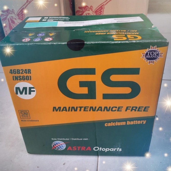 Jual Aki Gs Astra Mf Ns60 Kering 46B24R | Shopee Indonesia