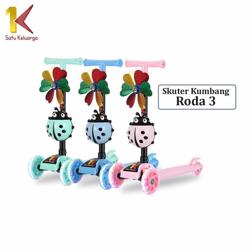 Jual see-97 Satu Keluarga Skuter Kumbang Anak M95 Mainan Otopet Scooter ...