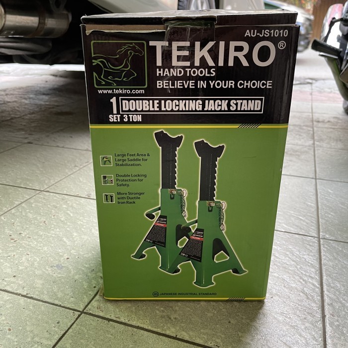 Jual TEKIRO Jack Stand 3 Ton / Dongkrak Penahan Beban 3 Ton | Shopee ...