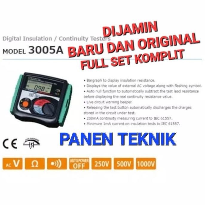 Jual INSULATION TESTER KYORITSU 3005 ALAT MERGER LISTRIK | Shopee Indonesia