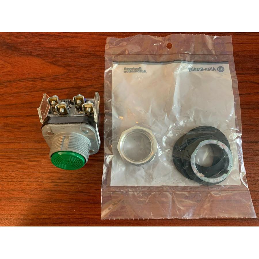 Jual Allen Bradley 800T-A1A Green Flush Push Button 1NO/NC | Shopee Indonesia