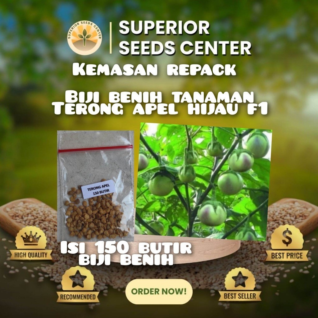 Jual kemasan repack plastik klip 150 butir biji benih tanaman terong ...