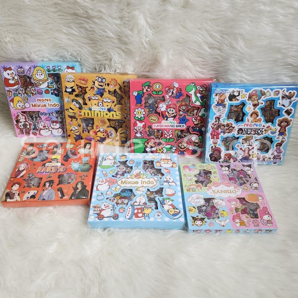 Jual Stiker lucu / stiker murah / stiker karakter / 1 box isi 100lembar ...