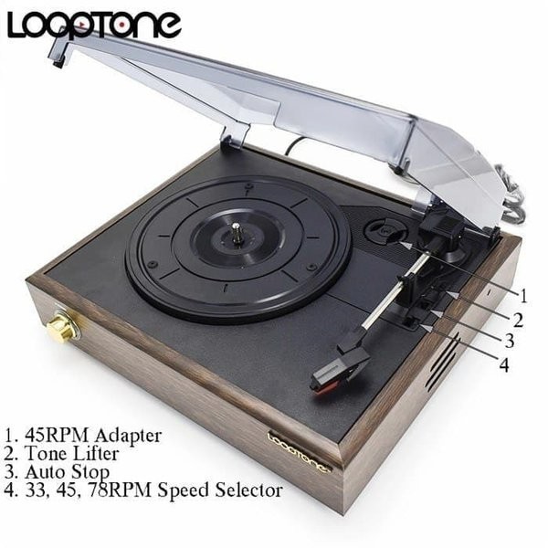 Jual Merli Looptone Turntable Gramaphone Vinyl Piringan Hitam Player Bluetooth | Shopee Indonesia