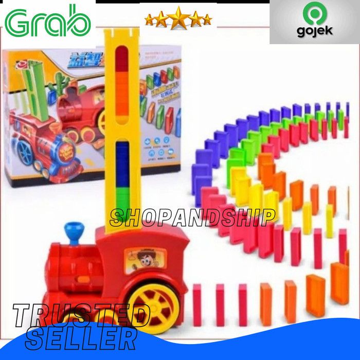 Jual Dominoes Automatic Domino Train Original High Quality | Shopee ...