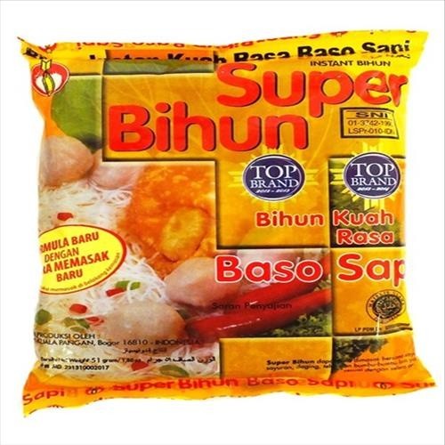 Jual S00180 SUPER BIHUN RASA BASO SAPI KUAH BIHUN INSTANT 51GR PACK ...
