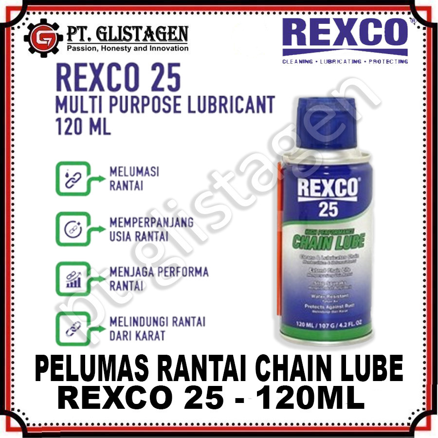Jual REXCO 25 Pelumas Rantai High Performance Chain Lube 120ml 120 ML ...