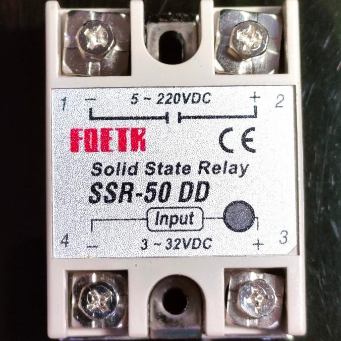 Jual Ssr Dc Solid State Relay 50A Dc-Dc Fotek Ssr-50Dd Mosfet 5~200V Dc 50A Harga Spesial ...