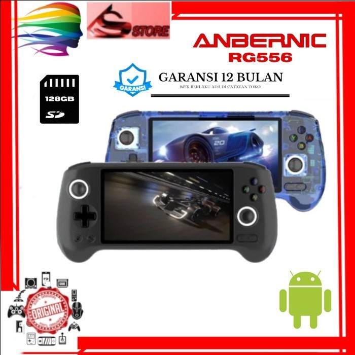 Jual ANBERNIC RG556 Retro Handheld Hall Effect Game Console Android System | Shopee Indonesia