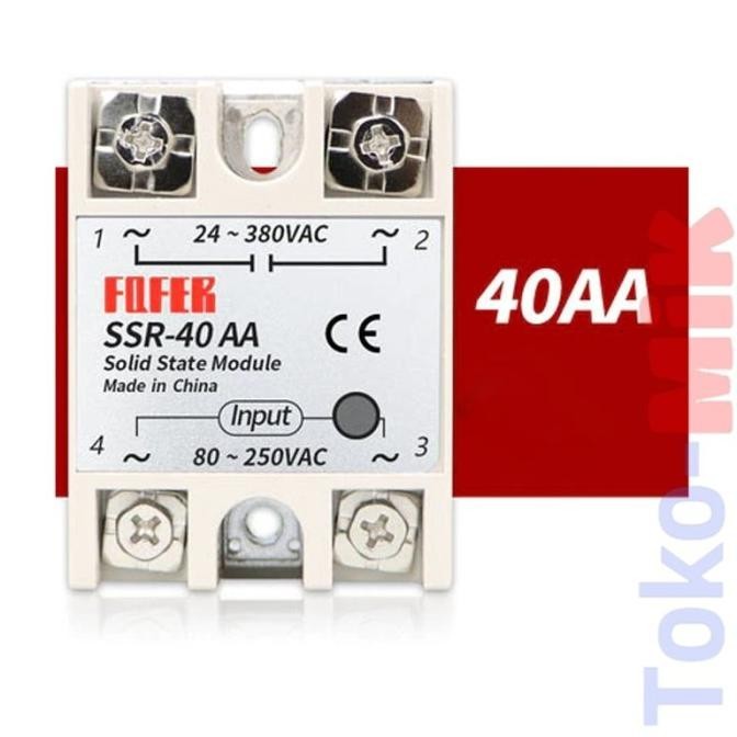 Jual Fotek Ssr 40Aa Solid State Relay Input Ac Output Ac 40 Ampere Harga Khusus | Shopee Indonesia